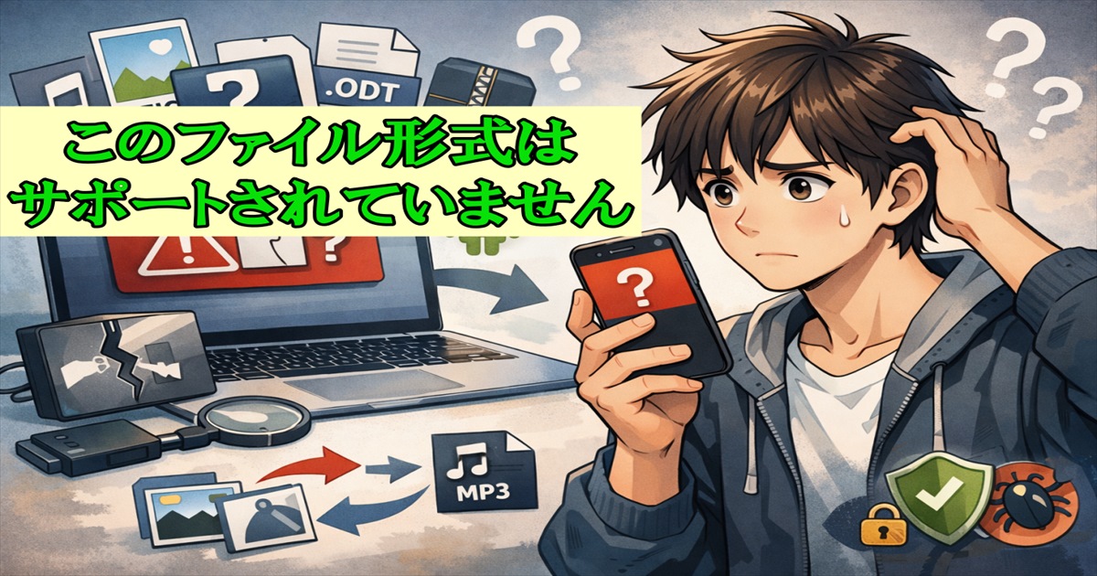 「このファイル形式はサポートされていません」原因とすぐ試せる開き方ガイド | 暮らしを便利にする知恵